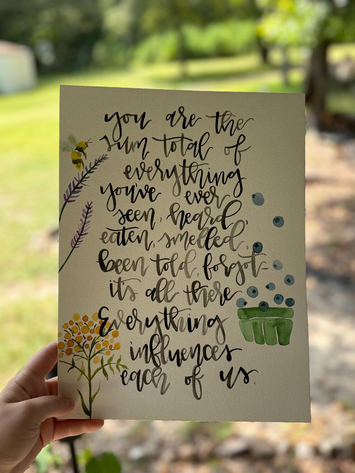 Watercolor Art - Calligraphy - Watercolor Painting - Etsy