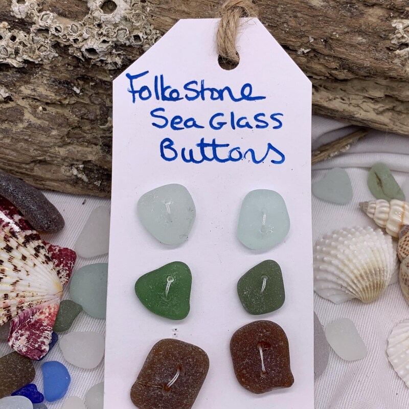 Sea Glass Buttons - Etsy