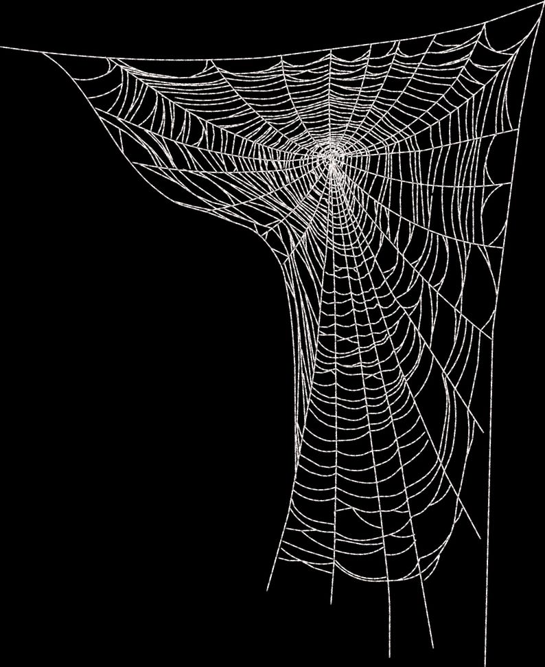 Set of 4 Machine Embroidery Designs Spider Web Realistic and Halloween ...