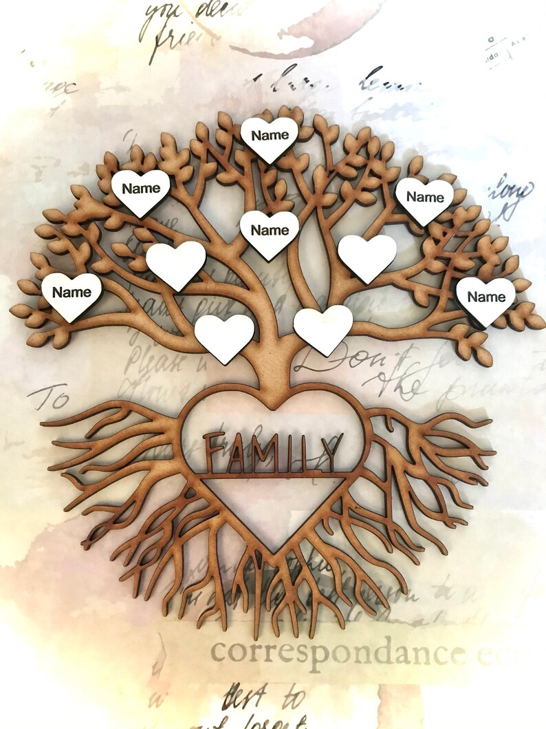 Family Tree Laser Cutting Design File - Digital Download DXF SVG - Etsy