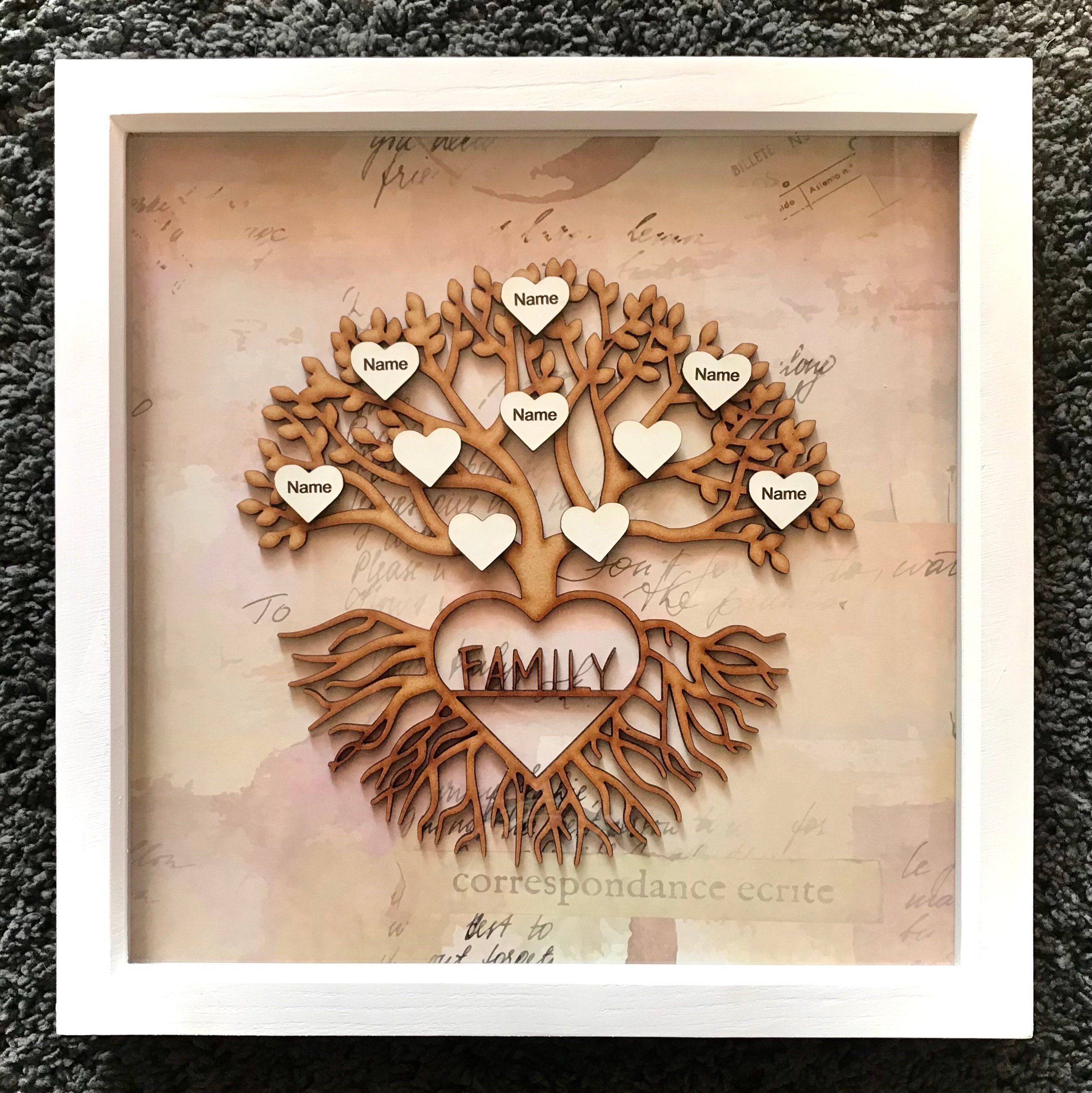 Family Tree Laser Cutting Design File Digital Download DXF - Etsy Australia