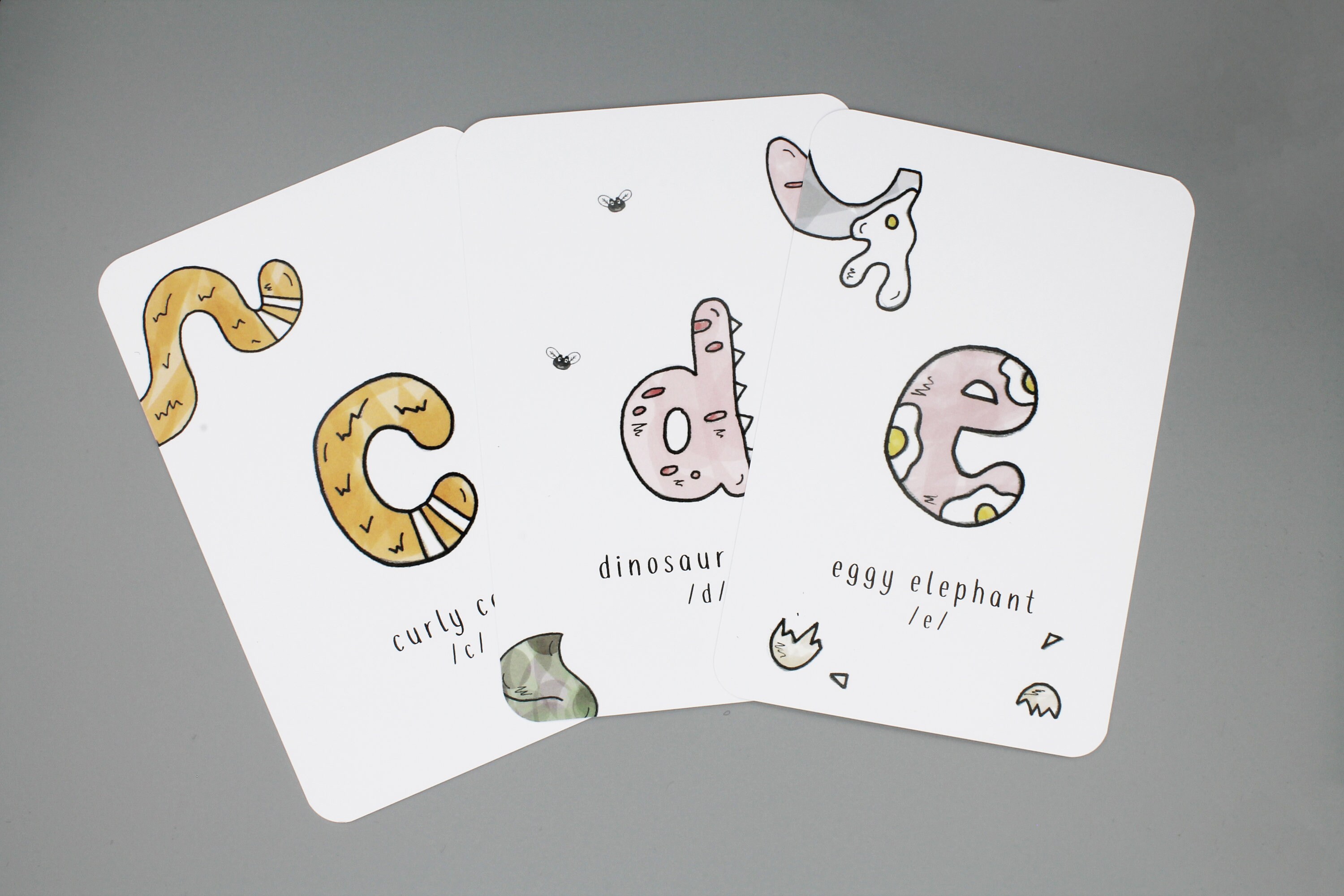 Children's Phonics Flashcards - A-Z Letter Cards - Etsy