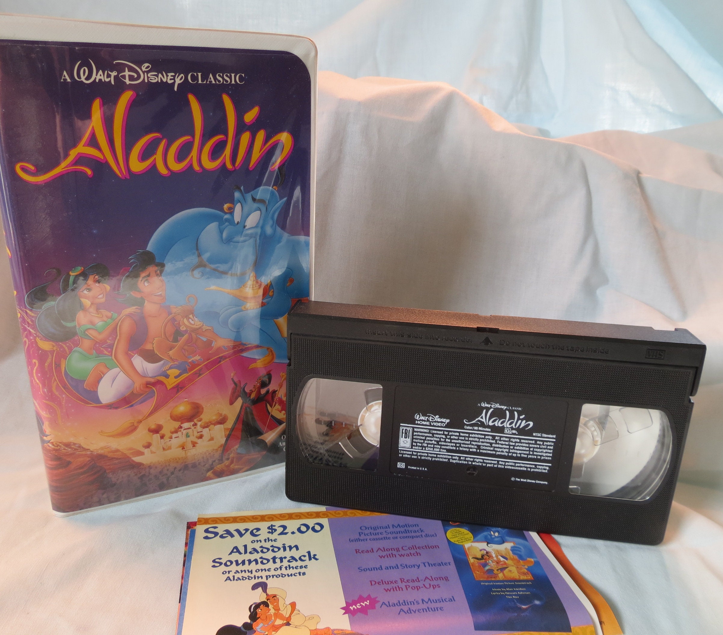 A Walt Disney Classic Home Video, VHS, Aladdin - Etsy