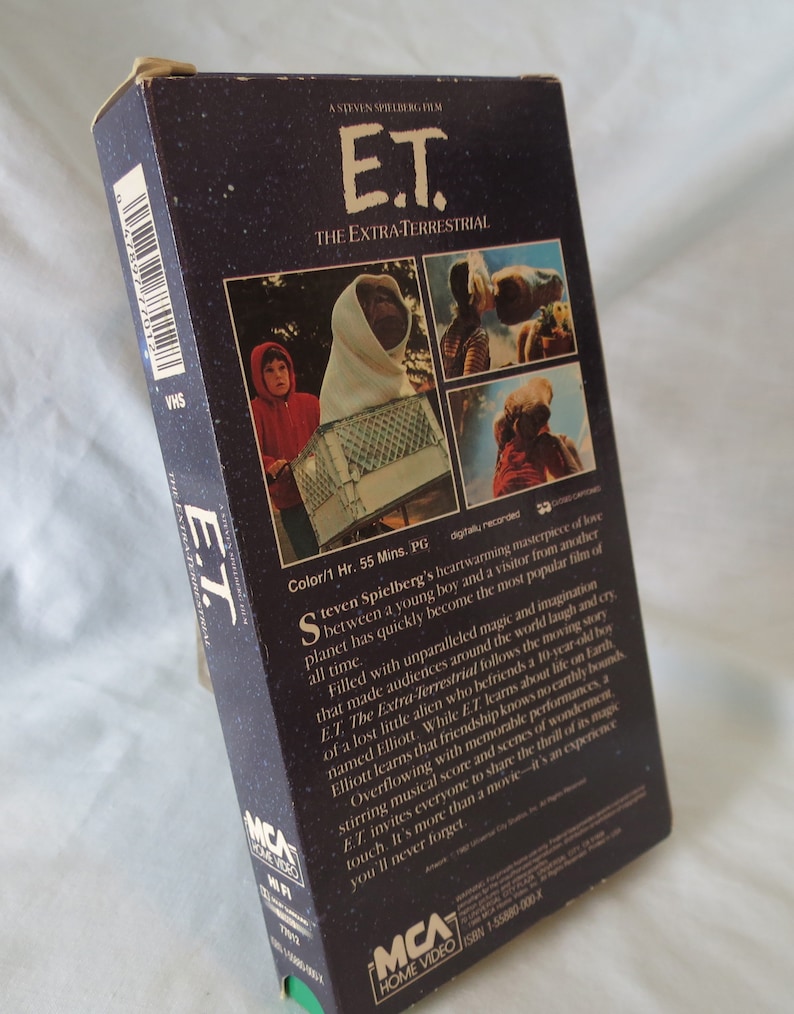 VHS E. T., the Extra-terrestrial - Etsy