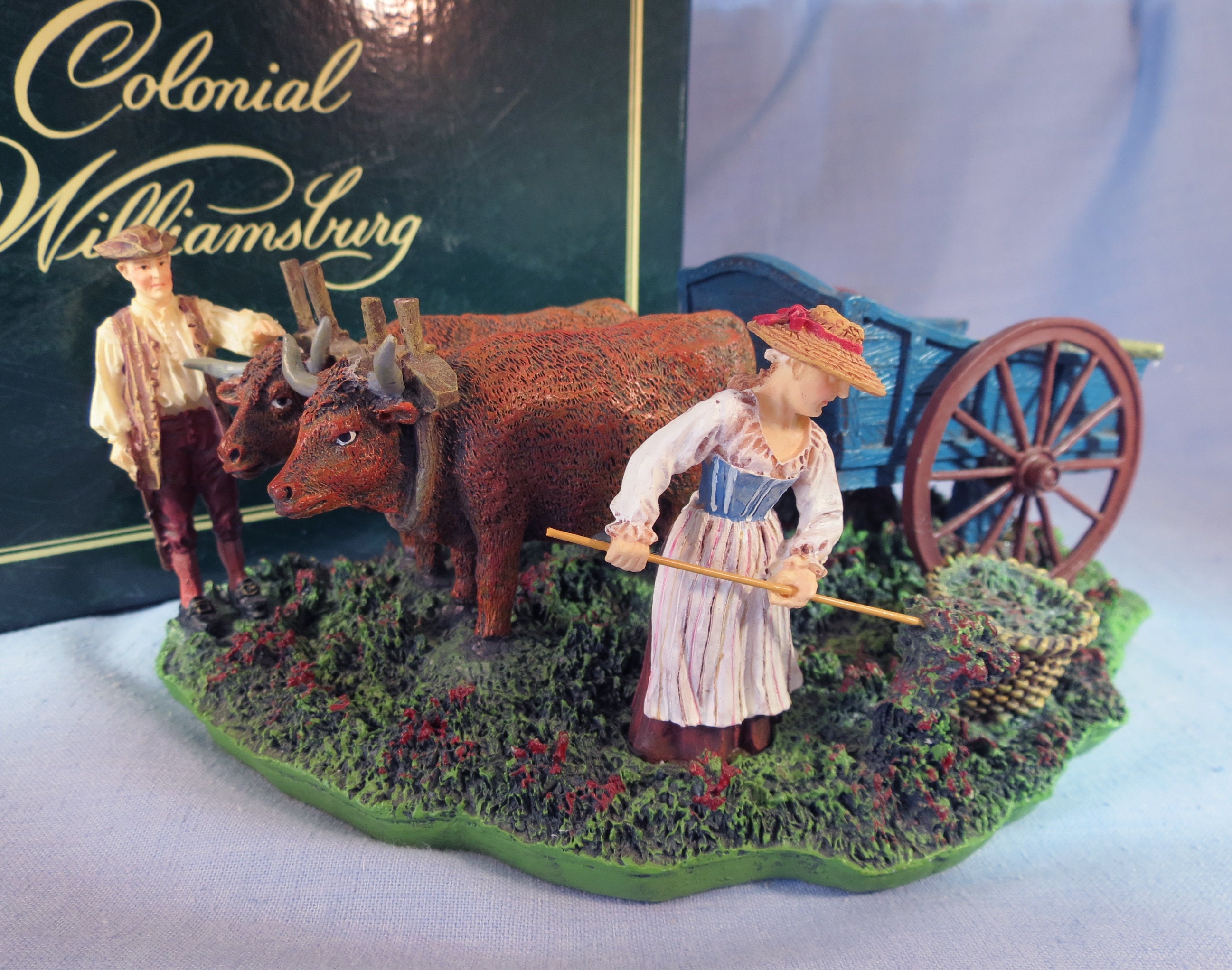 Colonial Williamsburg, Lang & Wise, Working In A Field With Oxen ...