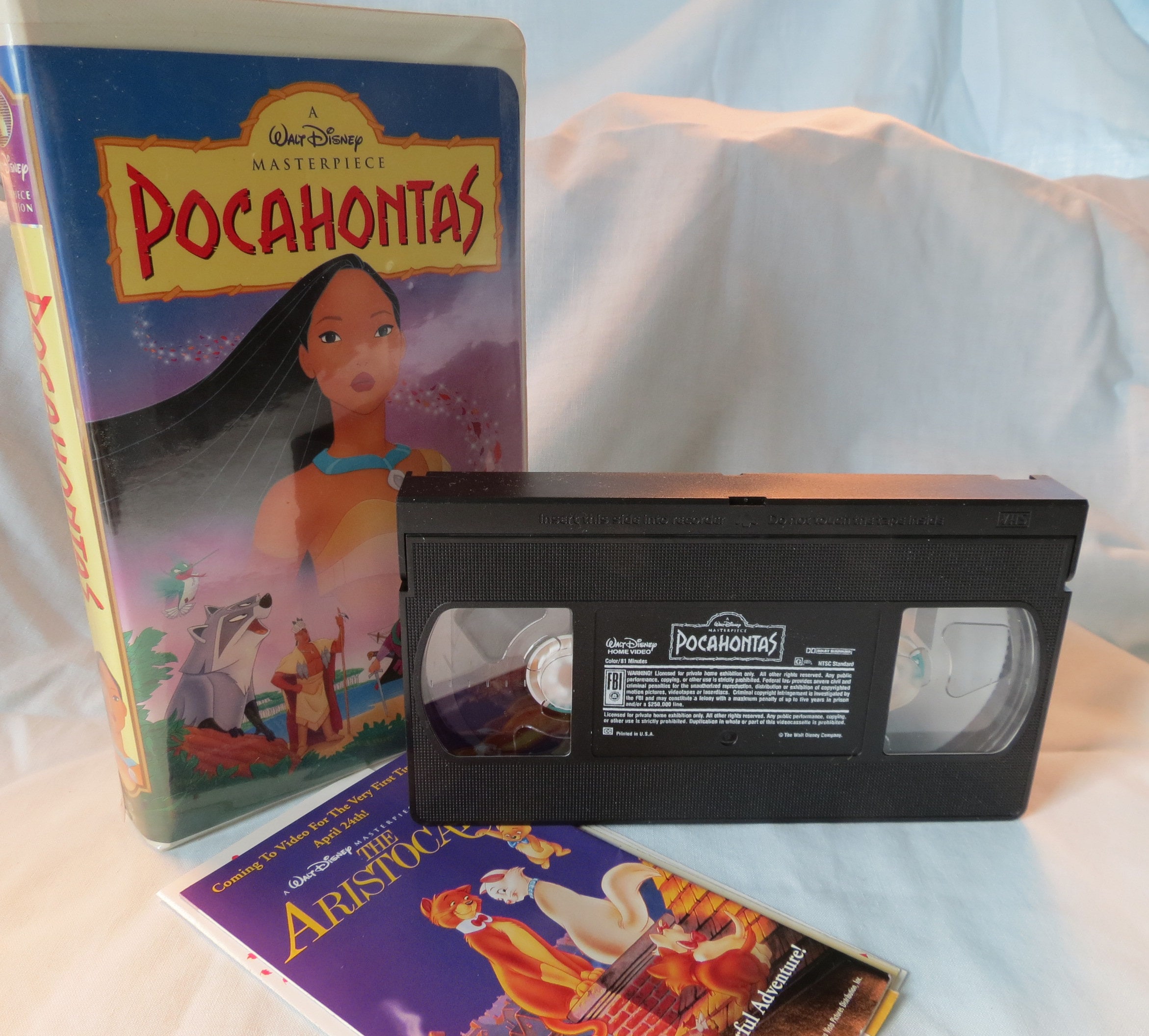 A Walt Disney Masterpiece Home Video, VHS, Pocahontas - Etsy