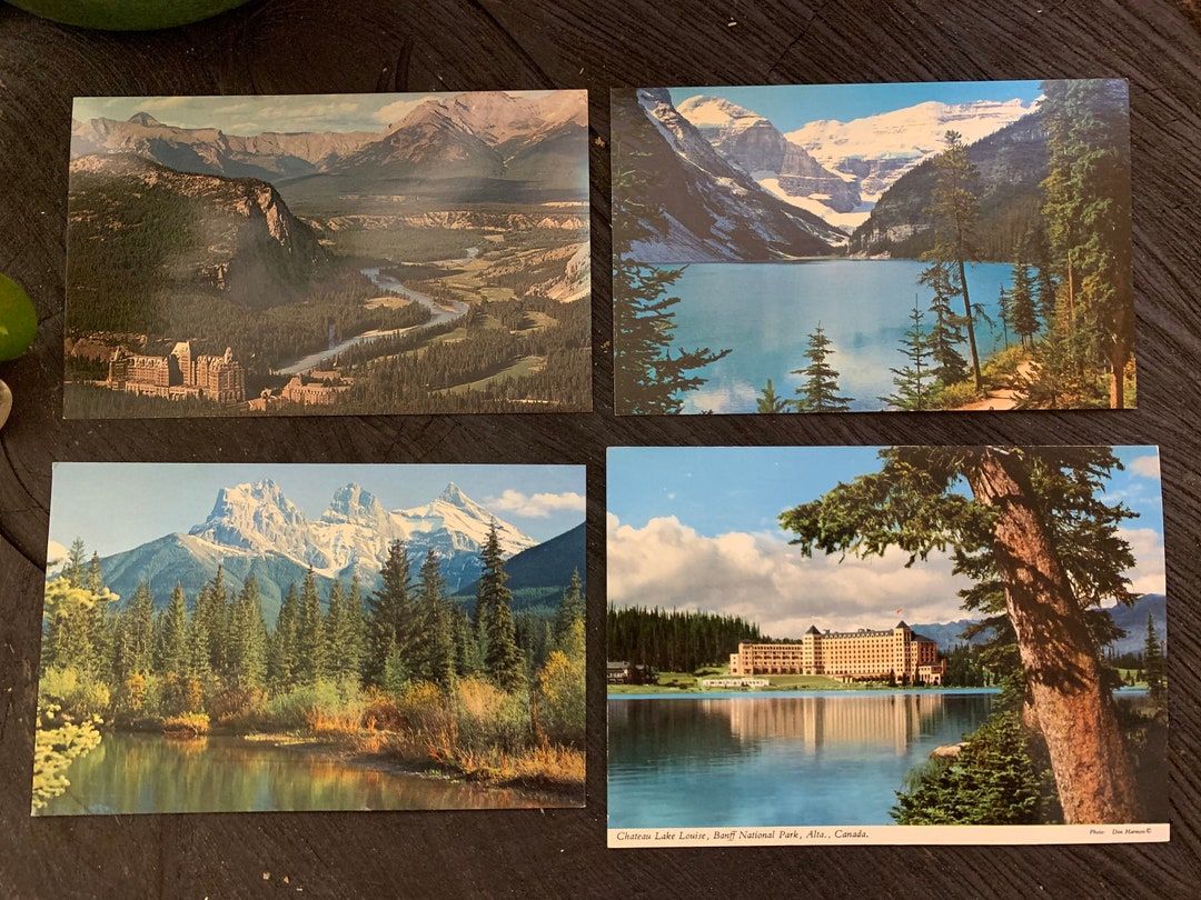 Banff National Park - Vintage Postcard Set - Lakes, Mountains, Forests ...