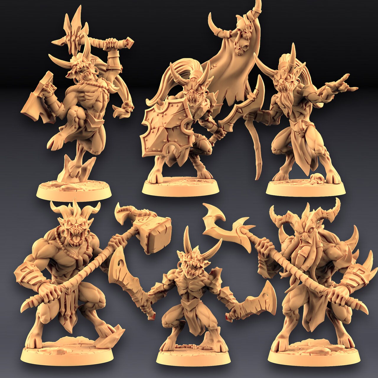 32mm Scale Miniature Demon Tracker Toys Role Playing Miniatures etna.com.pe