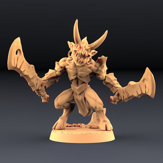 32mm Scale Miniature Demon Tracker Toys Role Playing Miniatures etna.com.pe