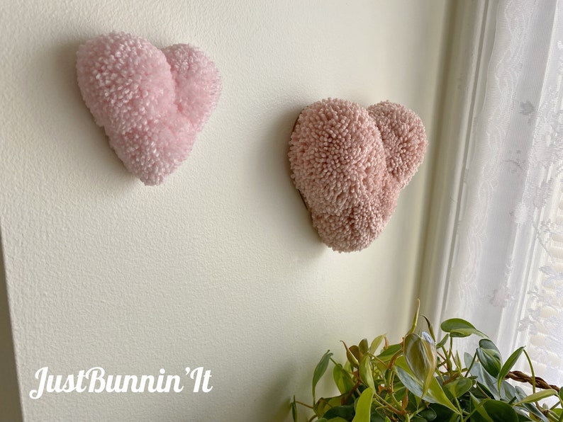 Retro Decor Heart Wall Hanging Boho Nursery Decor Girl Heart - Etsy