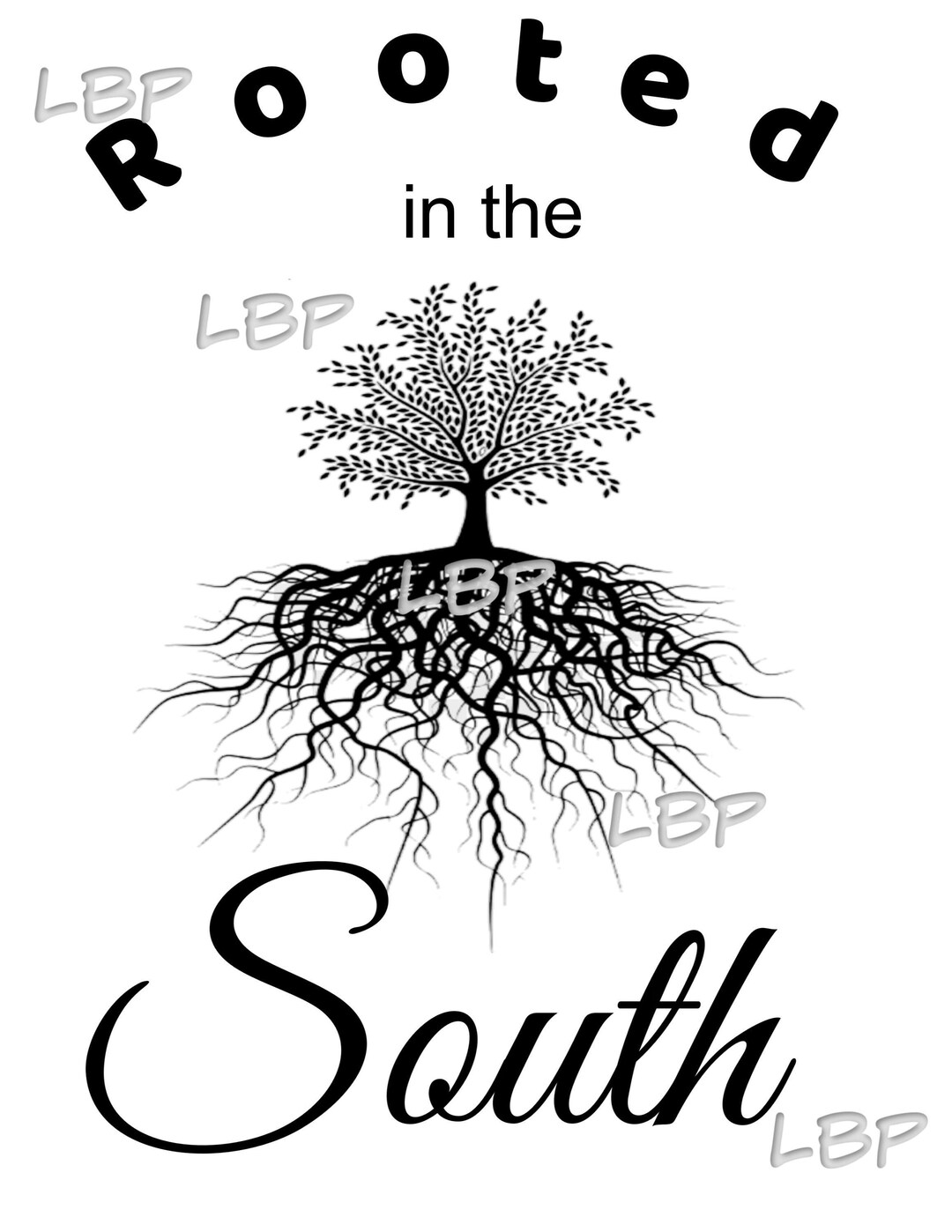 Rooted in the South, Tree of Life, Roots Run Deep, Perfect Graphic for ...