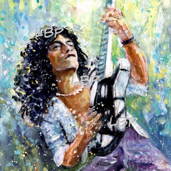 Eddie Van Halen Print - Etsy
