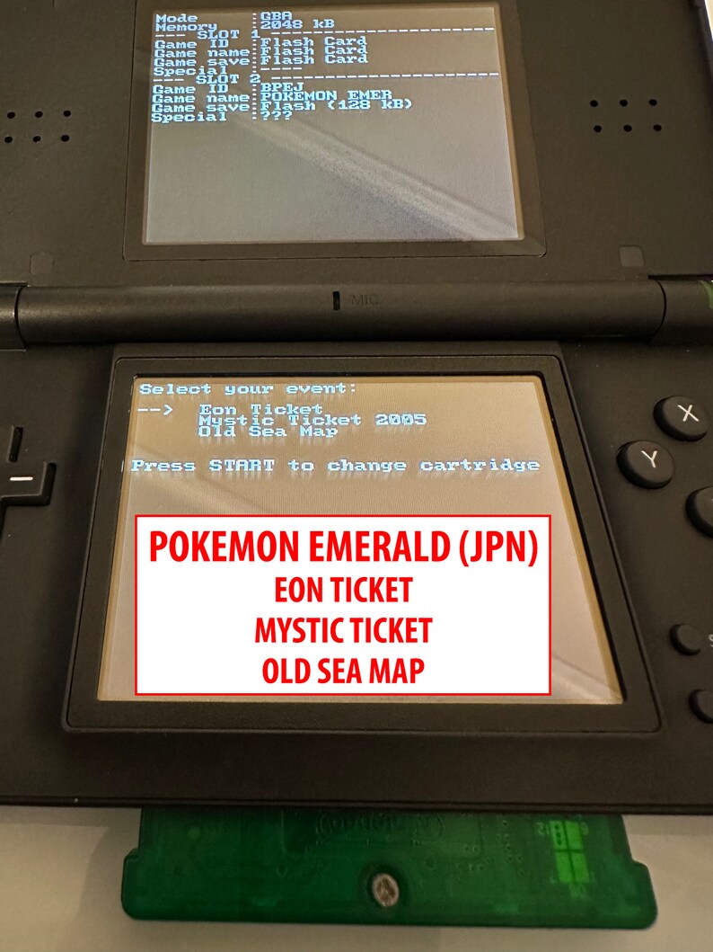 Pokémon Gen 3-4-5 Distribution Cartridge 1,250 Events - Etsy