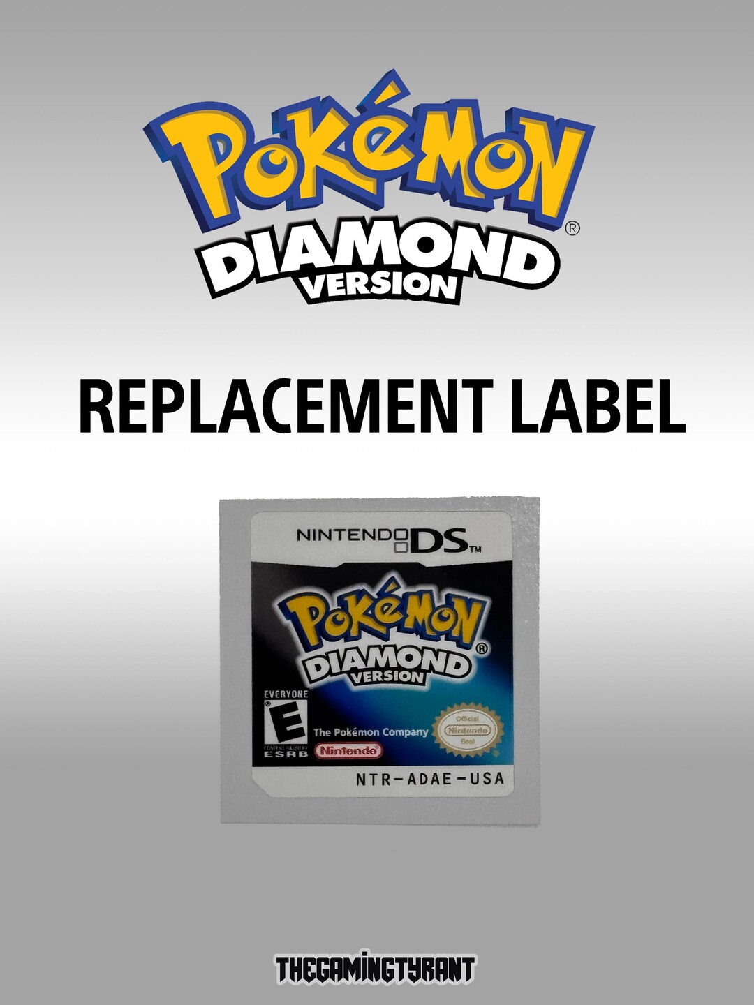 PKMN Diamond Replacement Label - Etsy