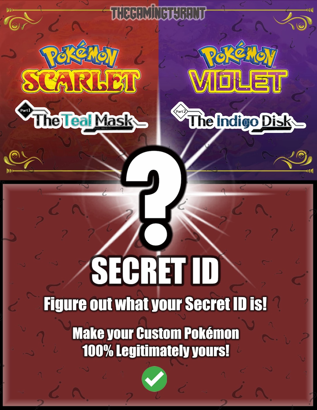 PKMN Scarlet and Violet - Secret ID - Etsy