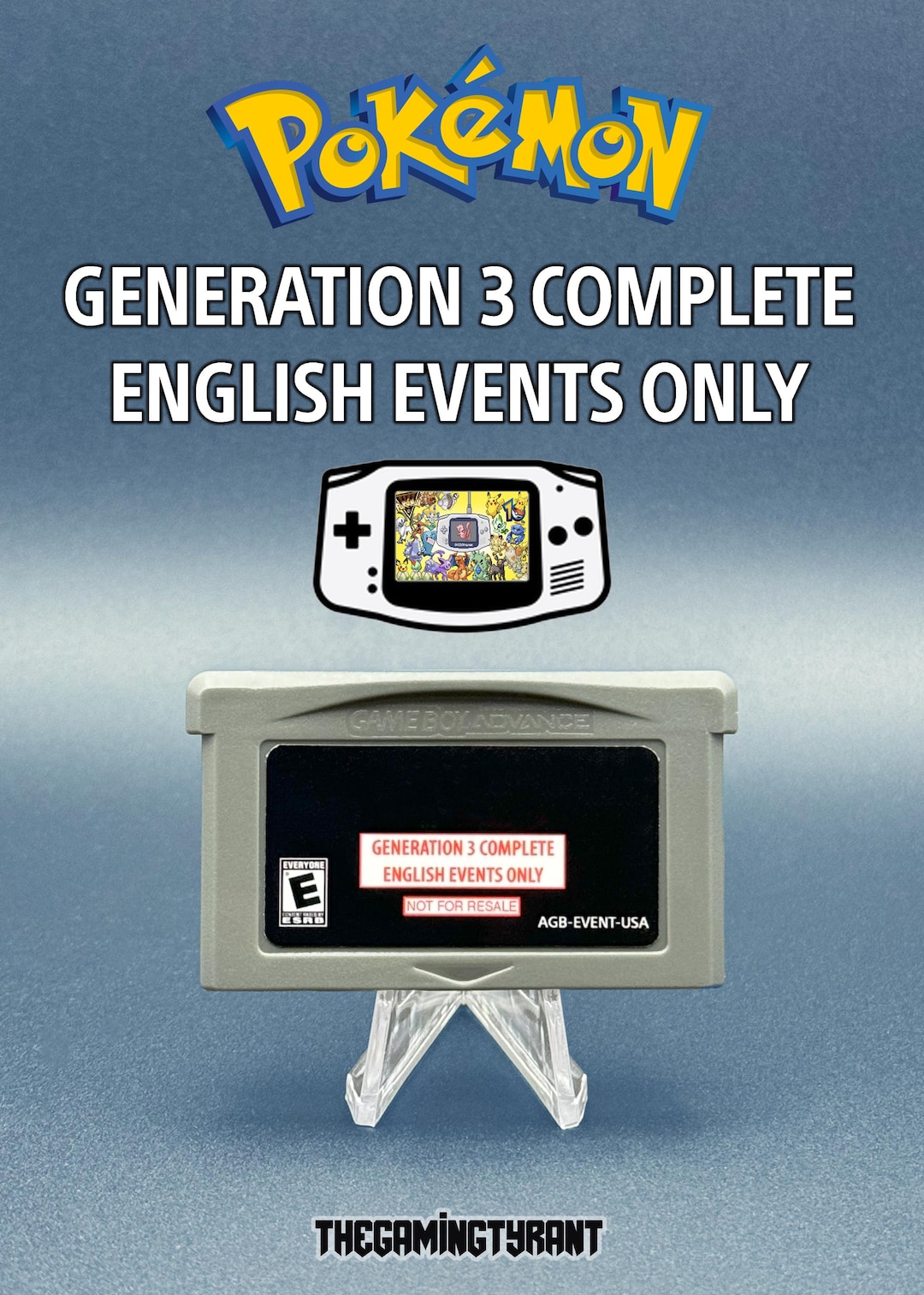 Pokémon Gen 3 English Only Event Distribution Cartridge Ruby/sapphire ...