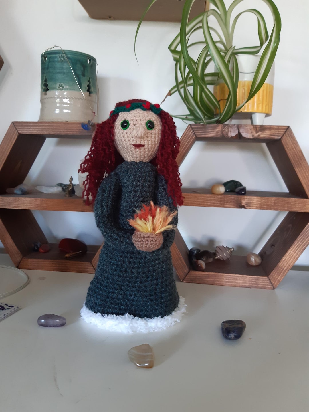 Brigid Pagan Goddess Yule Tree Topper or Alter Doll - Etsy