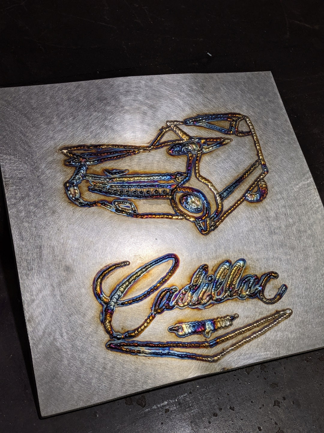 Cadillac Welded Sign Made to Order - Etsy