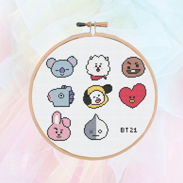 Bts Cross Stitch - Etsy
