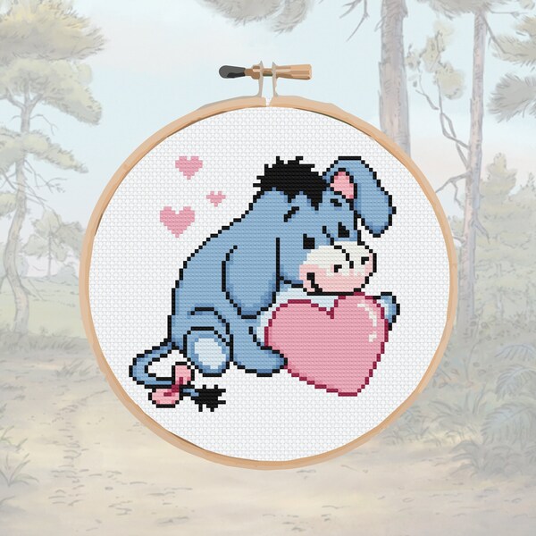 Eeyore Cross Stitch - Etsy