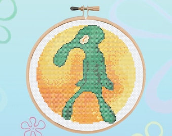 Spongebob Cross Stitch | Etsy