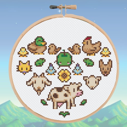 Stardew Valley Sampler Cross Stitch Pattern Instant - Etsy