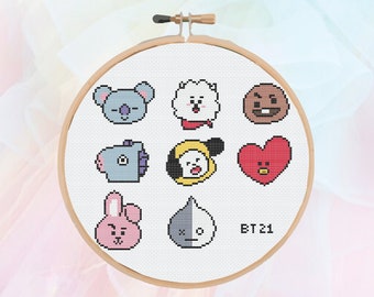 Bts Cross Stitch | Etsy