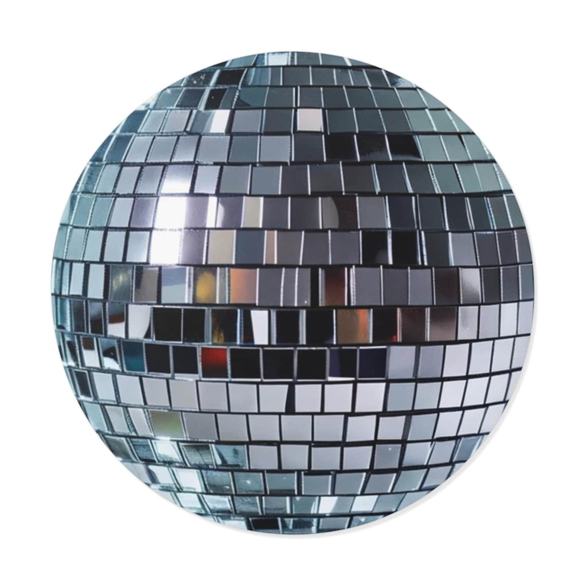 Disco Mirror Ball Sticker Decal, 4 Sizes, Silver Art Vinyl Laptop, Cute ...