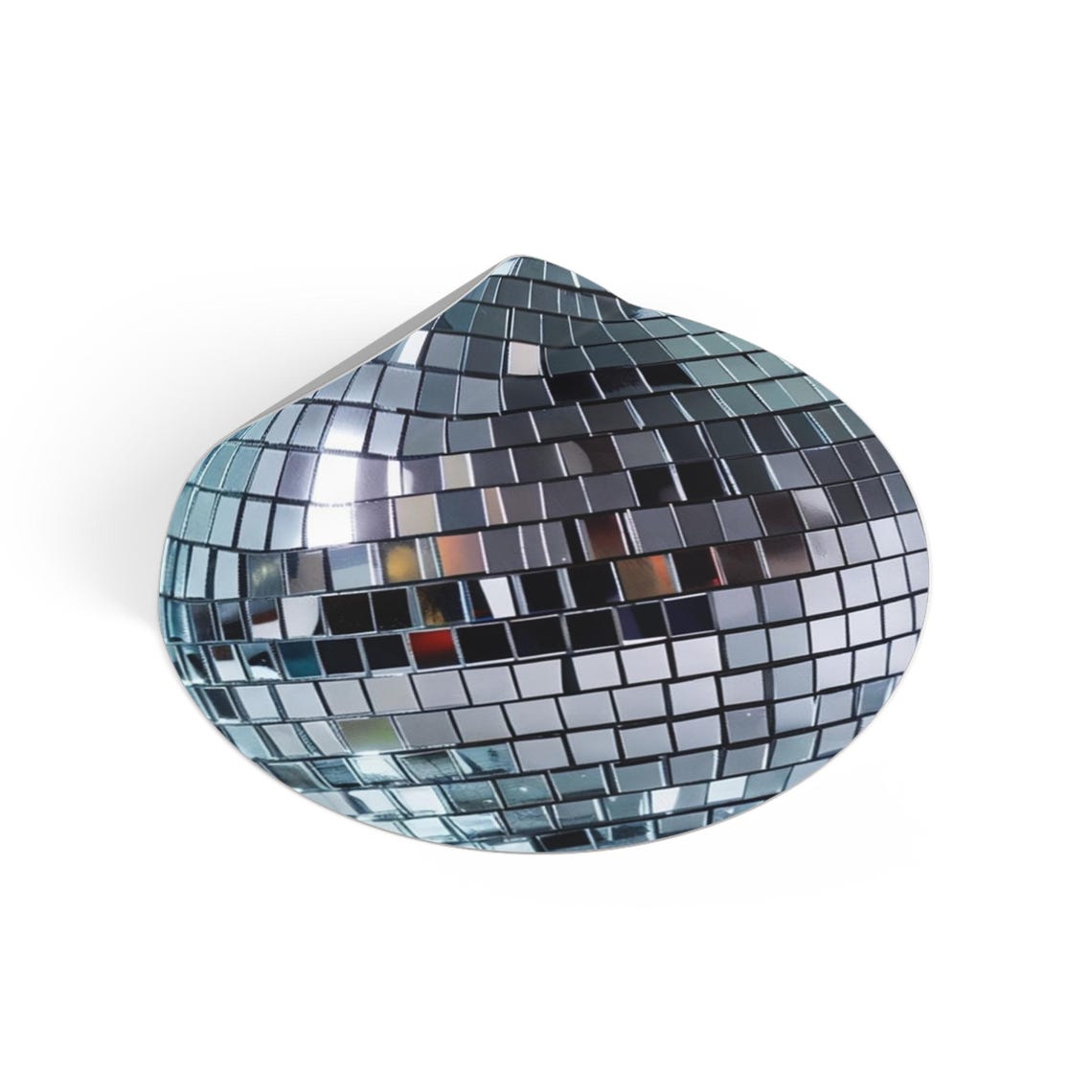 Disco Mirror Ball Sticker Decal, 4 Sizes, Silver Art Vinyl Laptop, Cute Waterbottle Tumbler ...