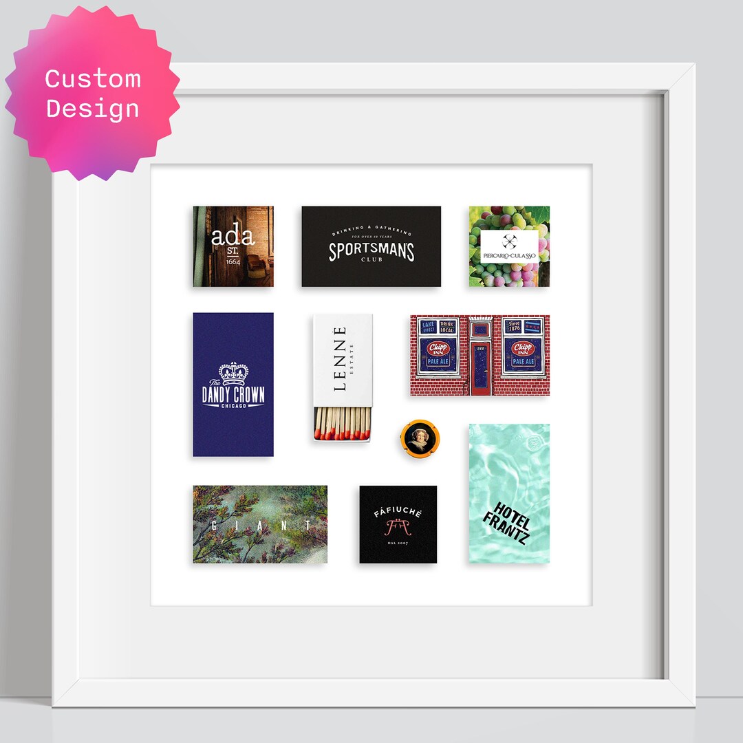 CUSTOM Personalized Matchbook/business Card/memento Collage Digital ...