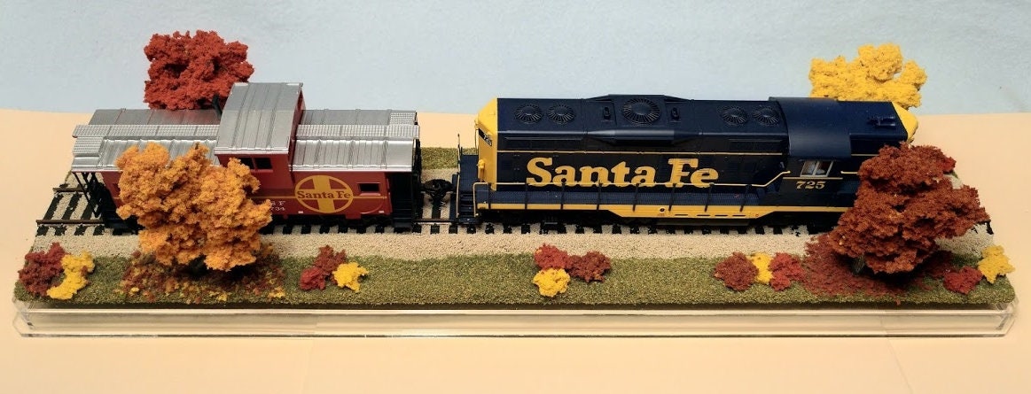 HO Scale 16 Single Track Fall Foliage Scene - Etsy