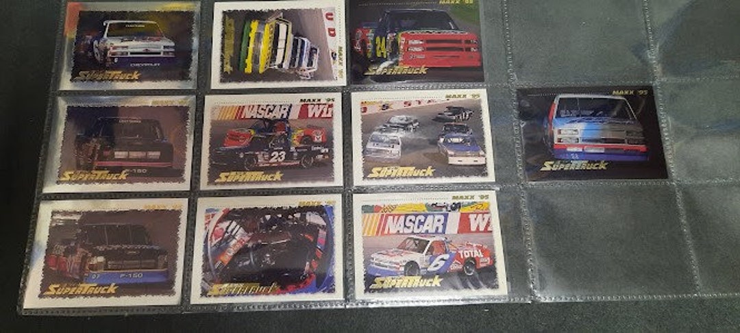 NASCAR- MAXX- 1995 - Nascar Supertruck Series- 10 Trading Race Cards ...