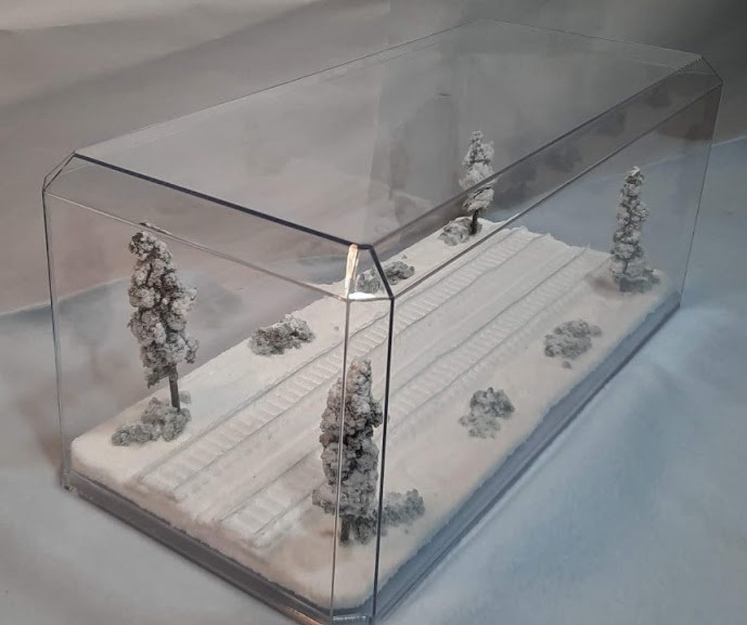 HO Scale 16" Double Track "winter Snow Scene" DISPLAY CASE - Etsy