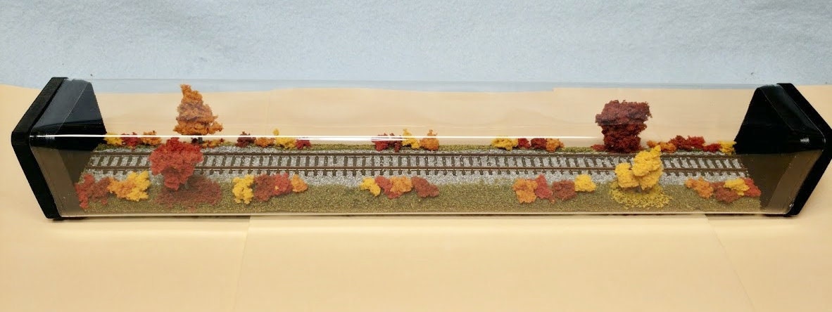 N Scale 14" "fall Foliage Scene " DISPLAY TUBE - Etsy