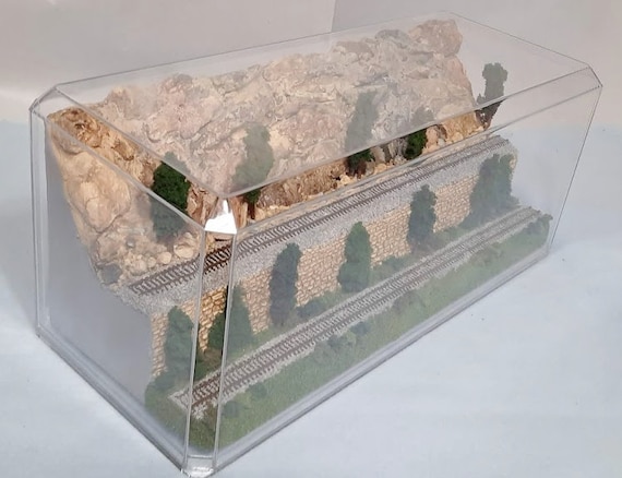 Z Scale 13 2-level Rock Cliff DISPLAY CASE | Etsy