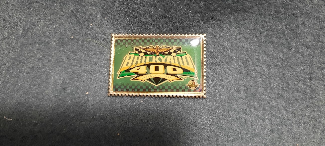 NASCAR Brickyard 400 Postage Stamp Racing PIN - Etsy