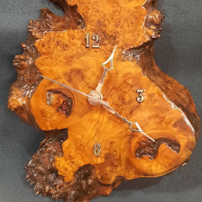 Natural Wood Clock - Etsy