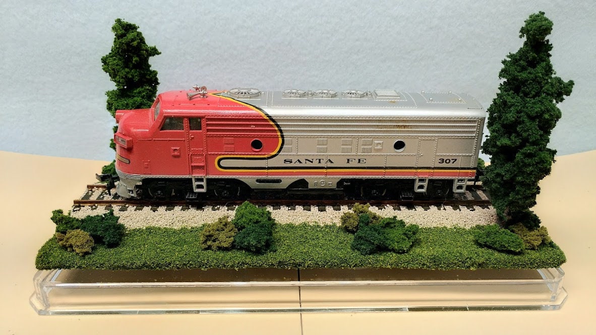 HO Scale 9 Single Track summer Scene DISPLAY | Etsy