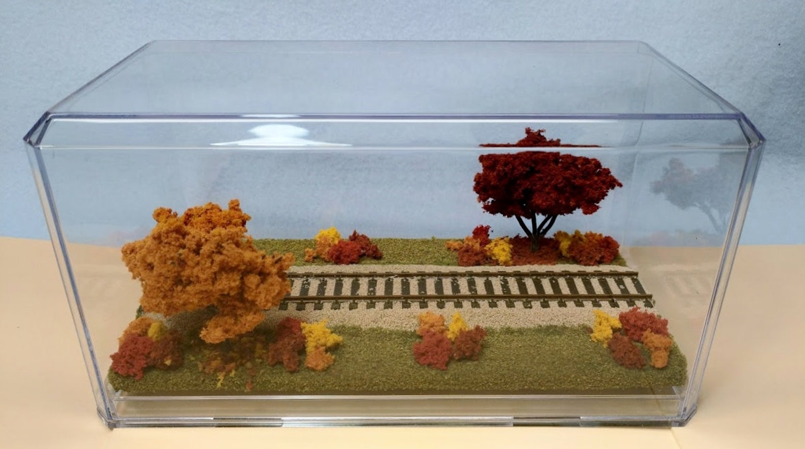 HO Scale 9 Single Track fall Foliage Scene - Etsy