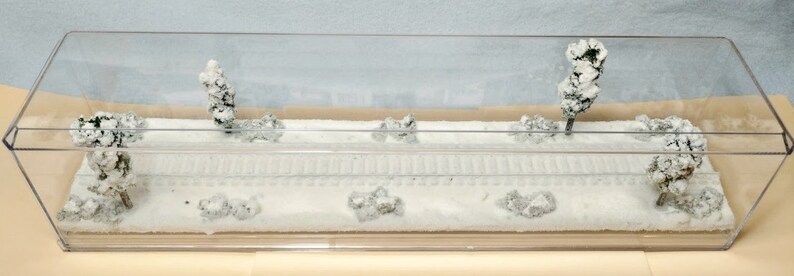 HO Scale 16 Single Track winter Snow Scene - Etsy