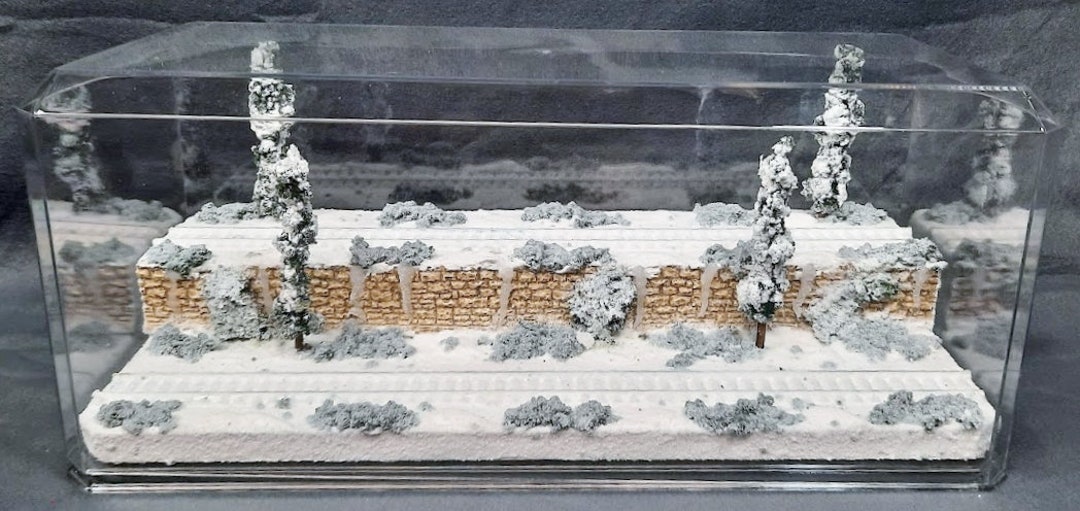 HO Scale 16" 2-level / 2 Track "winter Snow Scene" DISPLAY CASE - Etsy