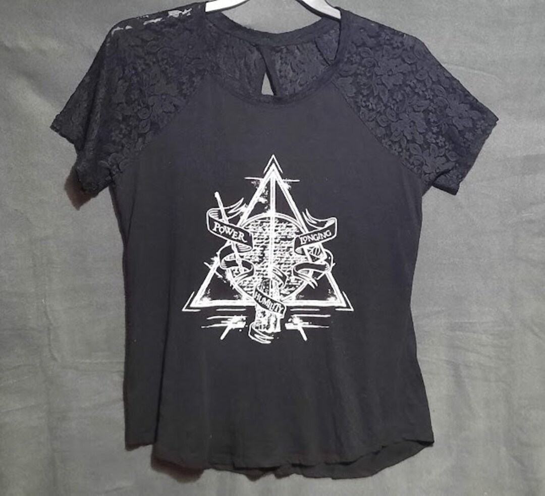 Harry Potter - Deathly Hallows -lacey- T-shirt Female Teen L - Etsy