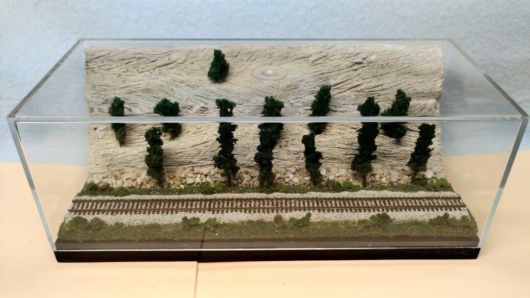 Z Scale Single Track Cliff DISPLAY CASE - Etsy