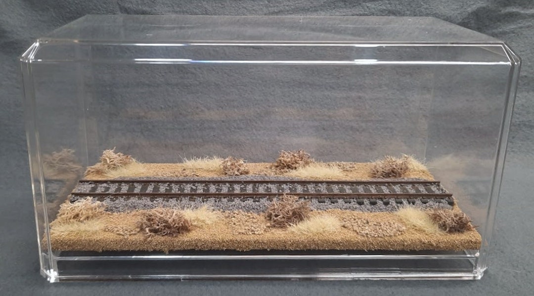 HO Scale 9" Single Track "desert Scene" DISPLAY CASE - Etsy