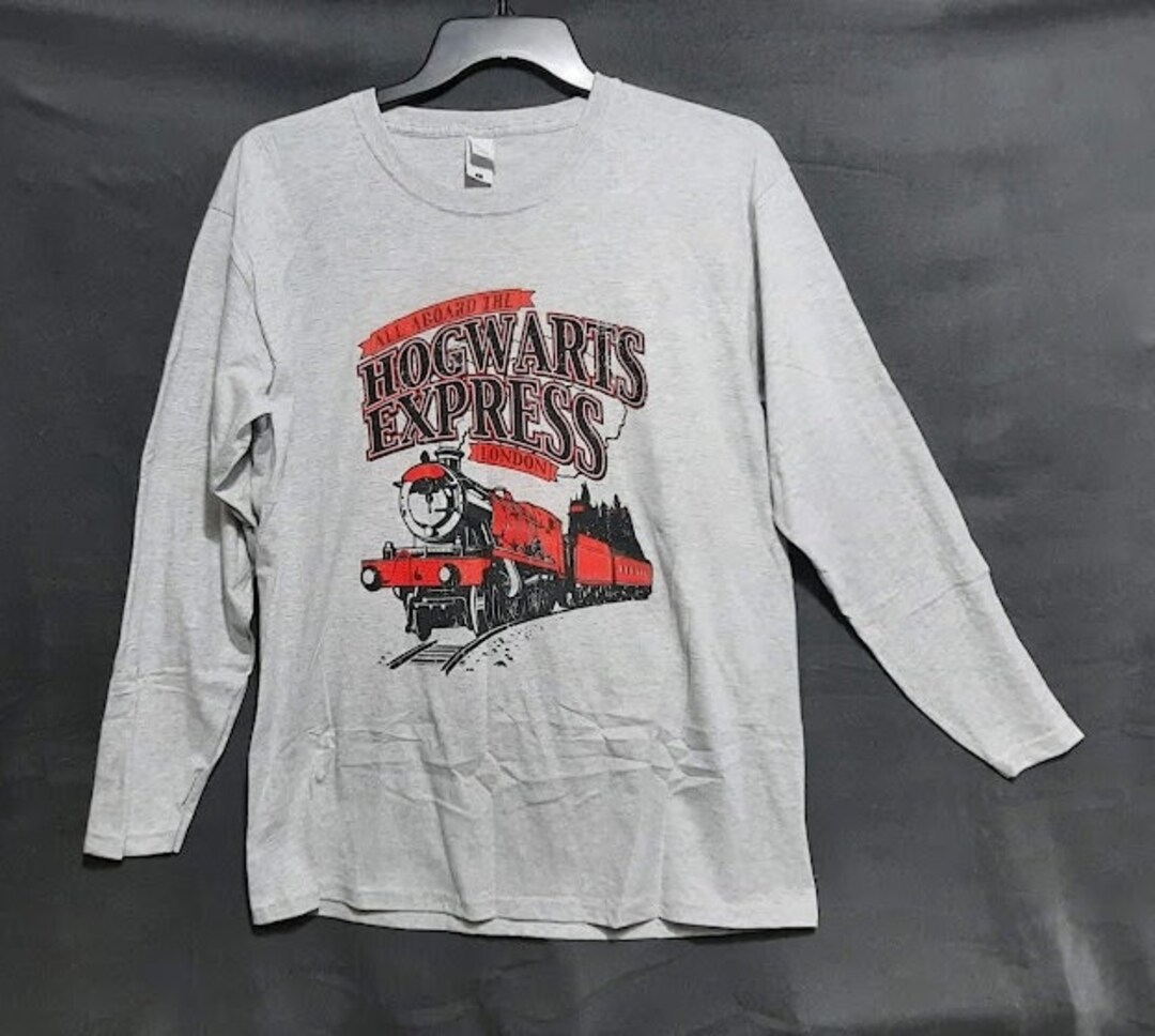 Harry Potter Geek Gear Hogwarts Express T-shirt Long Sleve Unisex L - Etsy