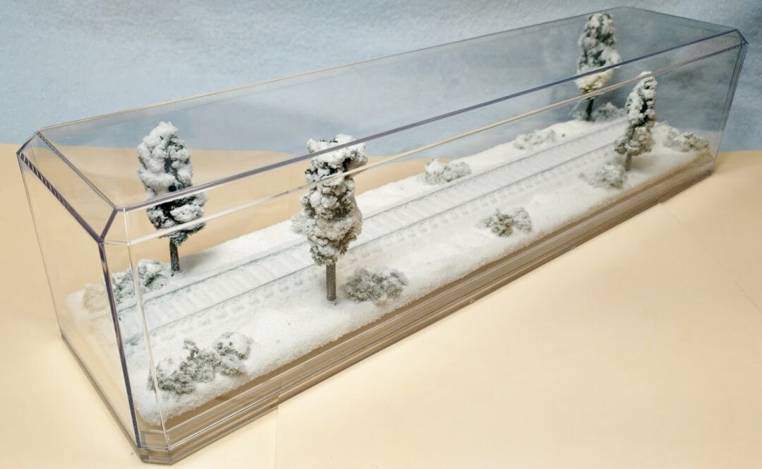 HO Scale 16" Single Track "winter Snow Scene" DISPLAY CASE - Etsy
