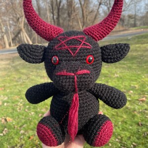 Baphomet Goat Crochet Plushie | Satan 666 Amigurumi Plushy | Devil ...