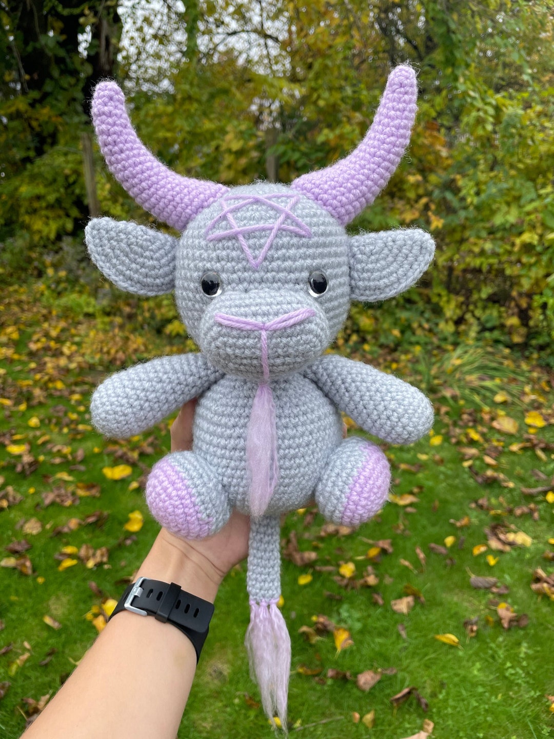 Baphomet Goat Crochet Plushie | Satan 666 Amigurumi Plushy | Devil ...