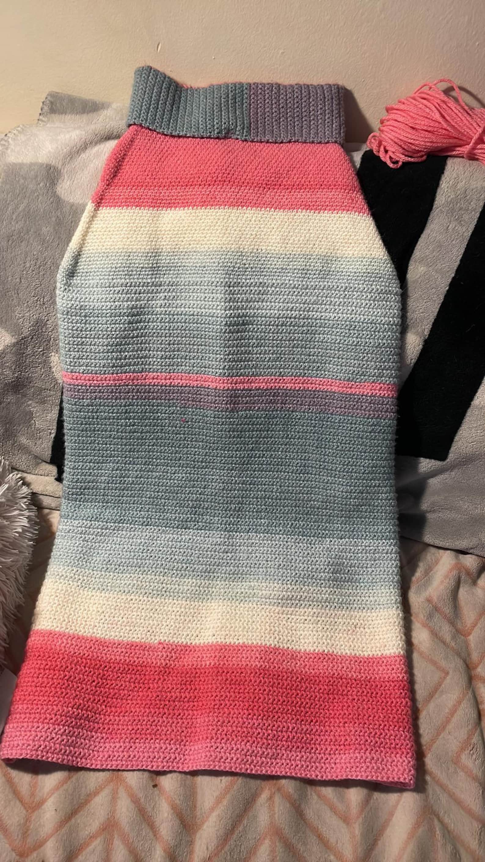 Crochet Dog Sweater Pattern Small Medium Large XL Multi - Etsy