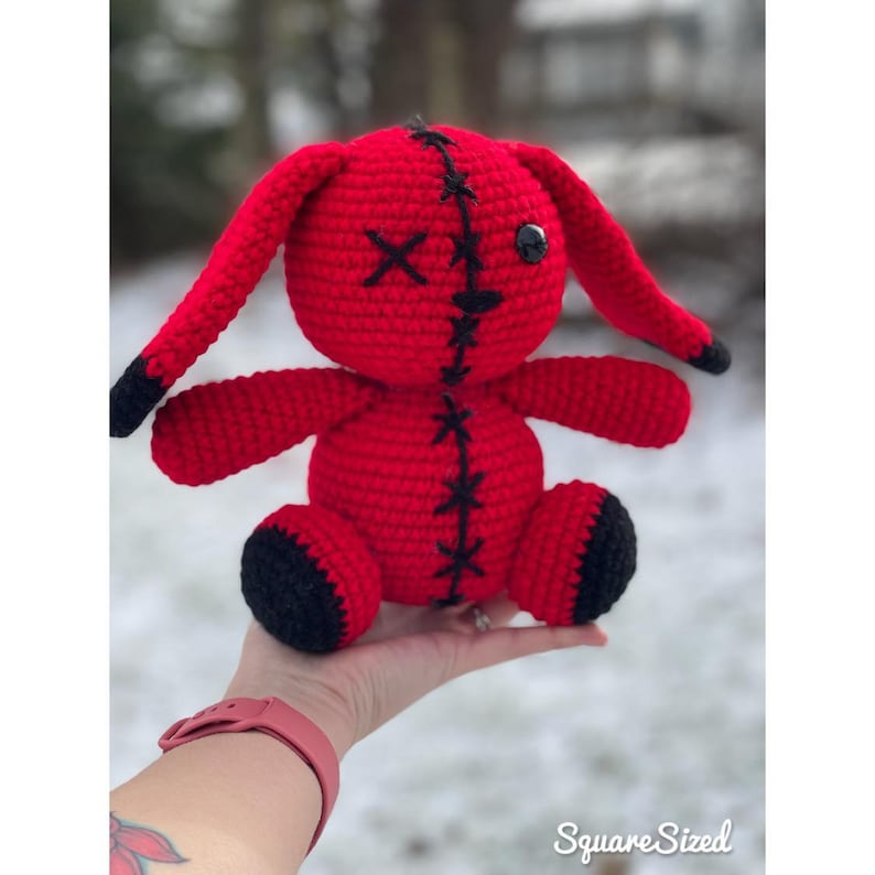 Crochet Voodoo Doll Bunny Devil Bunny Plush 666 Satan - Etsy